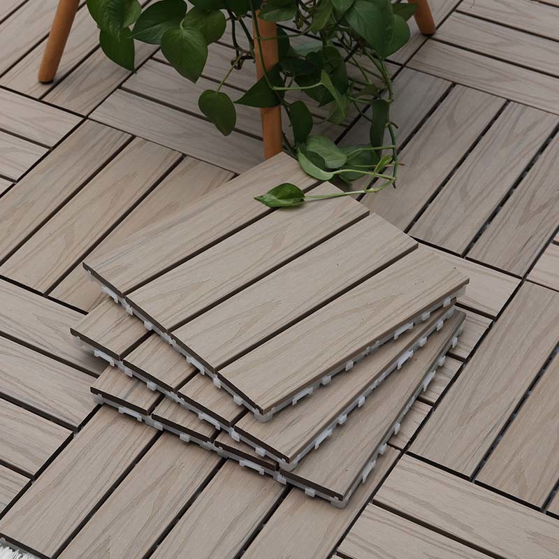 Custom Interlocking Wood Deck Tiles Hassle-Free Maintenance For Patio